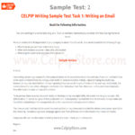 Celpip Writing an Email Sample