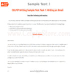 CELPIP Writing an Email Sample